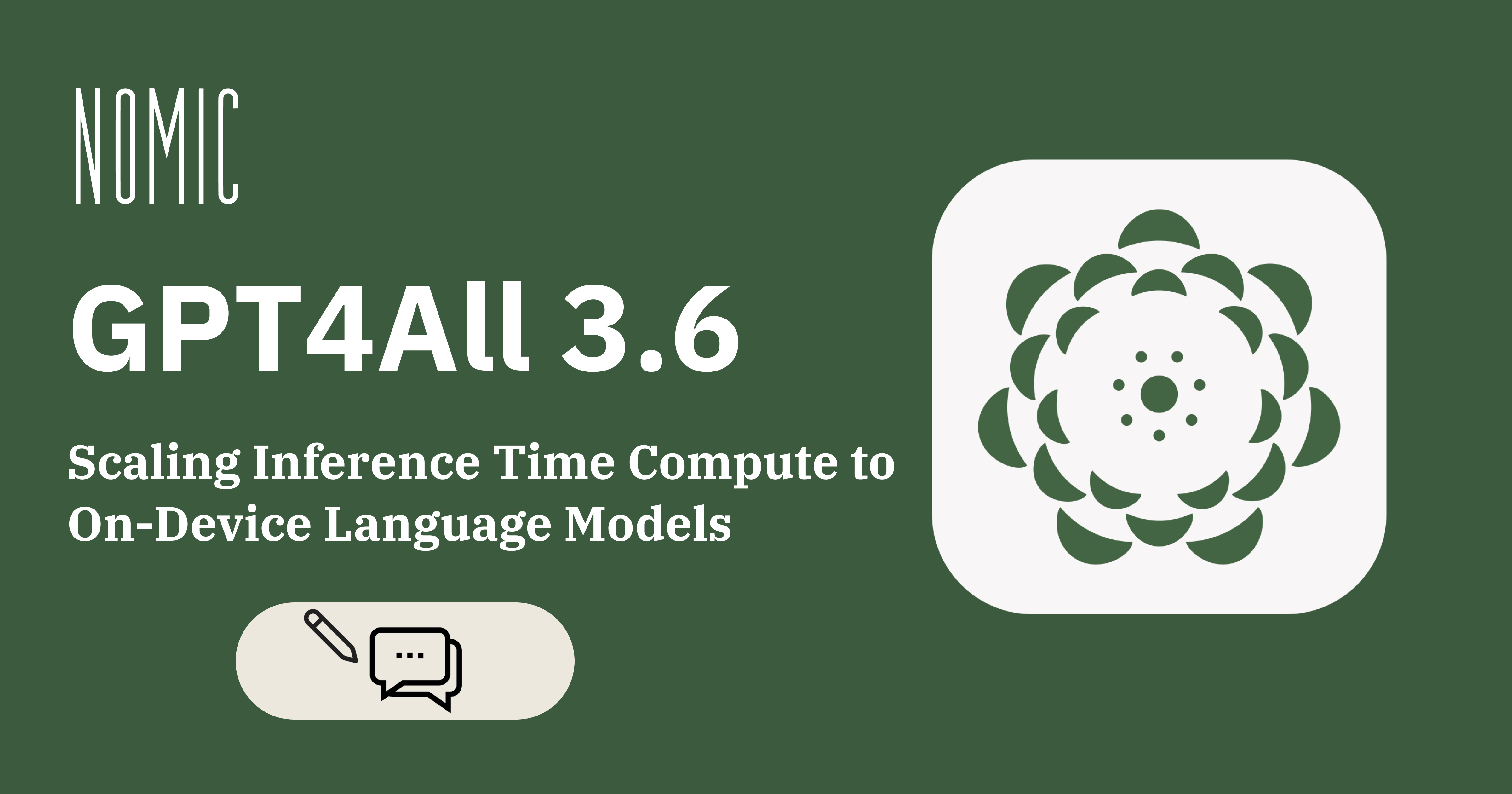 Nomic Blog Scaling Inference Time Compute With On Device Language Models In Gpt4all